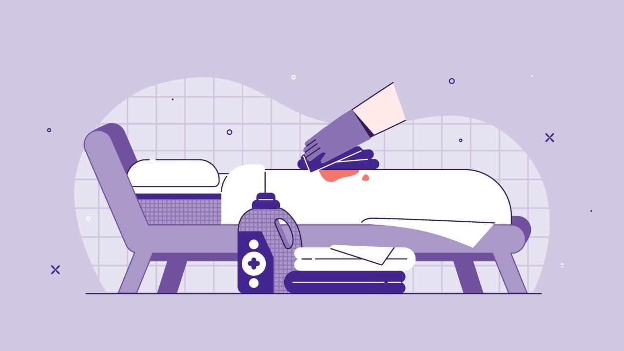 How To Get Blood Out Of Sheets | 5 Easy Steps | Purple