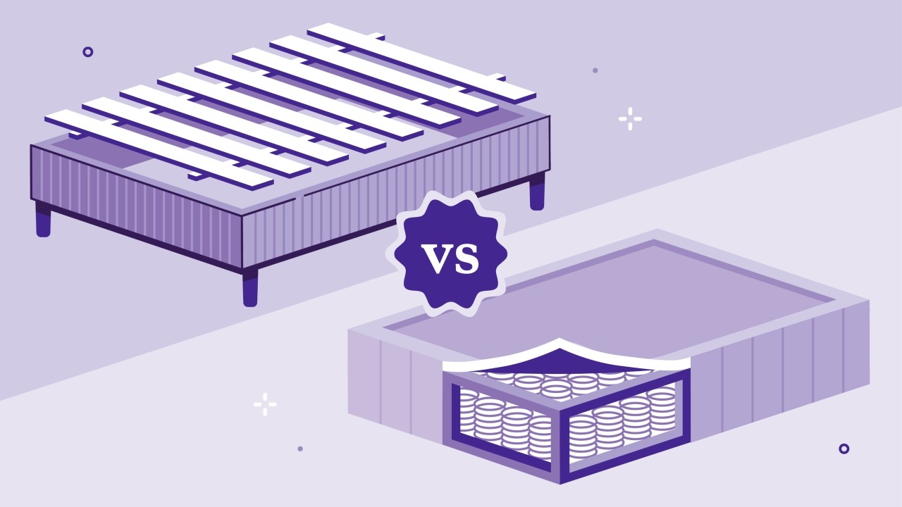 Bed Slats vs Box Springs - Purple