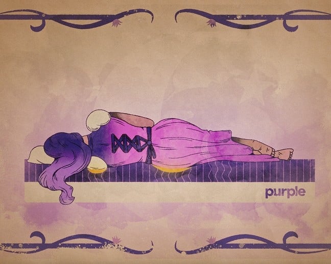 Sleeping Beauty Prefers Purple Mattresses for Aches & Pains