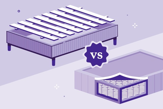 Bed Slats vs Box Springs - Purple